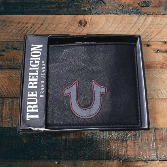 True Religion | Bags | True Religion Mens Genuine Leather Bifold Wallet ...